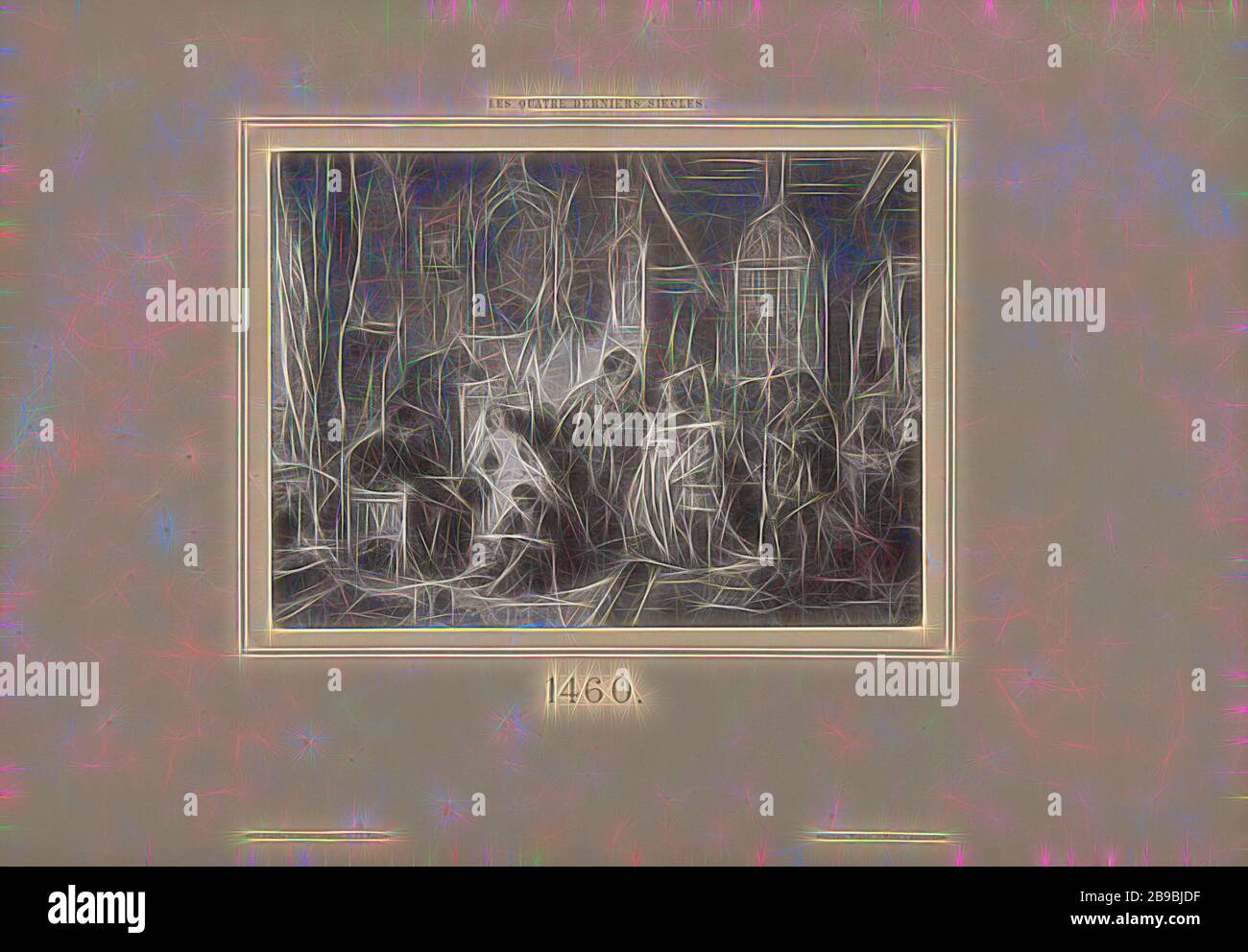 Photo reproduction of a drawing, depicting rulers on a throne with ...