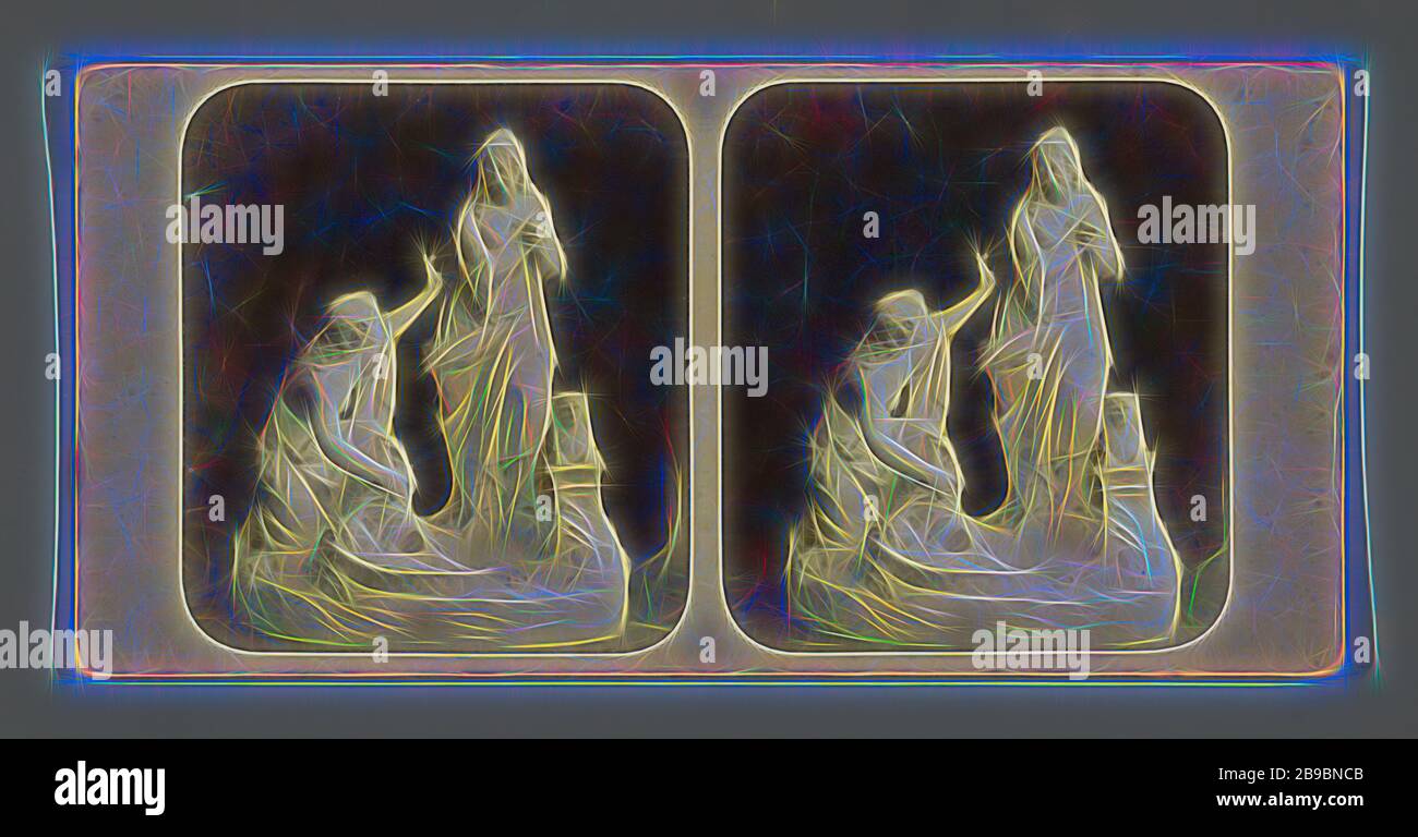 Sculpture of two women who find Moses in a basket The Finding of Moses ...