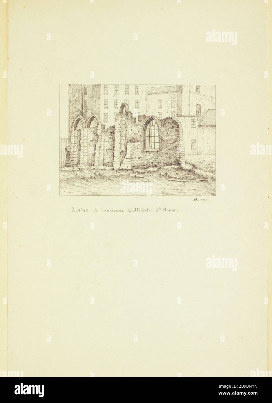 [Old Paris] Remains of ancient church of Saint Honore, 1914 Henri ...