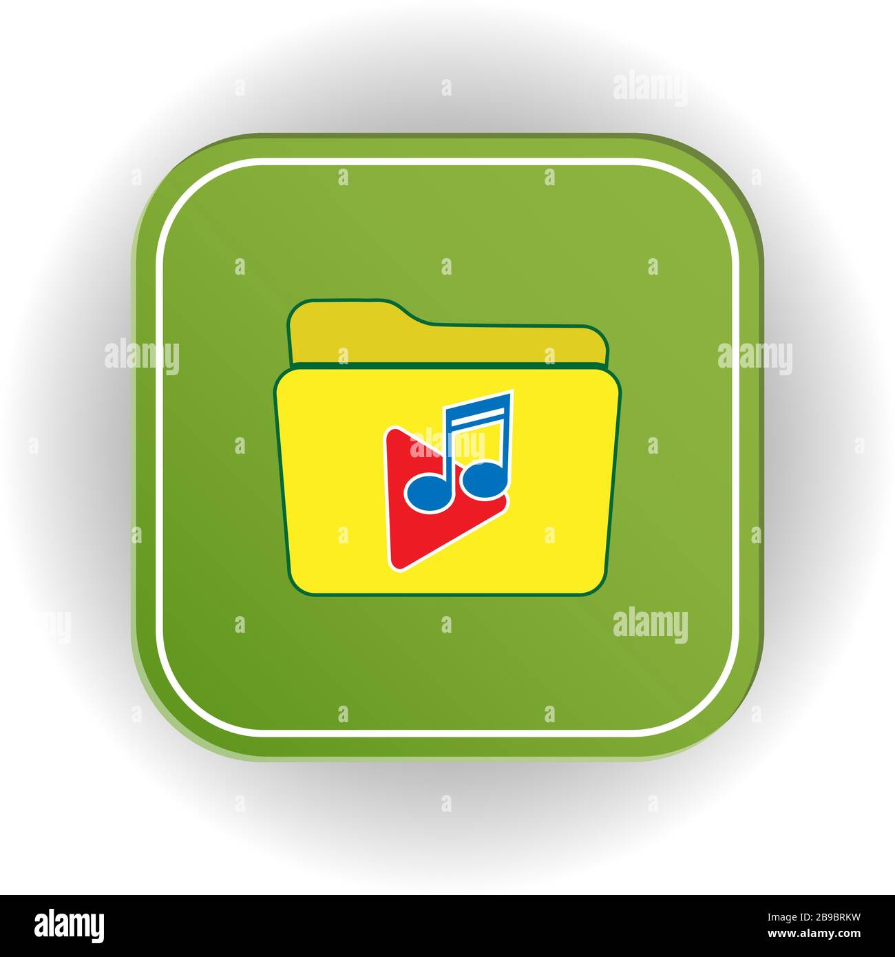 Vector icon for storing music, music works, or files. Stock ...