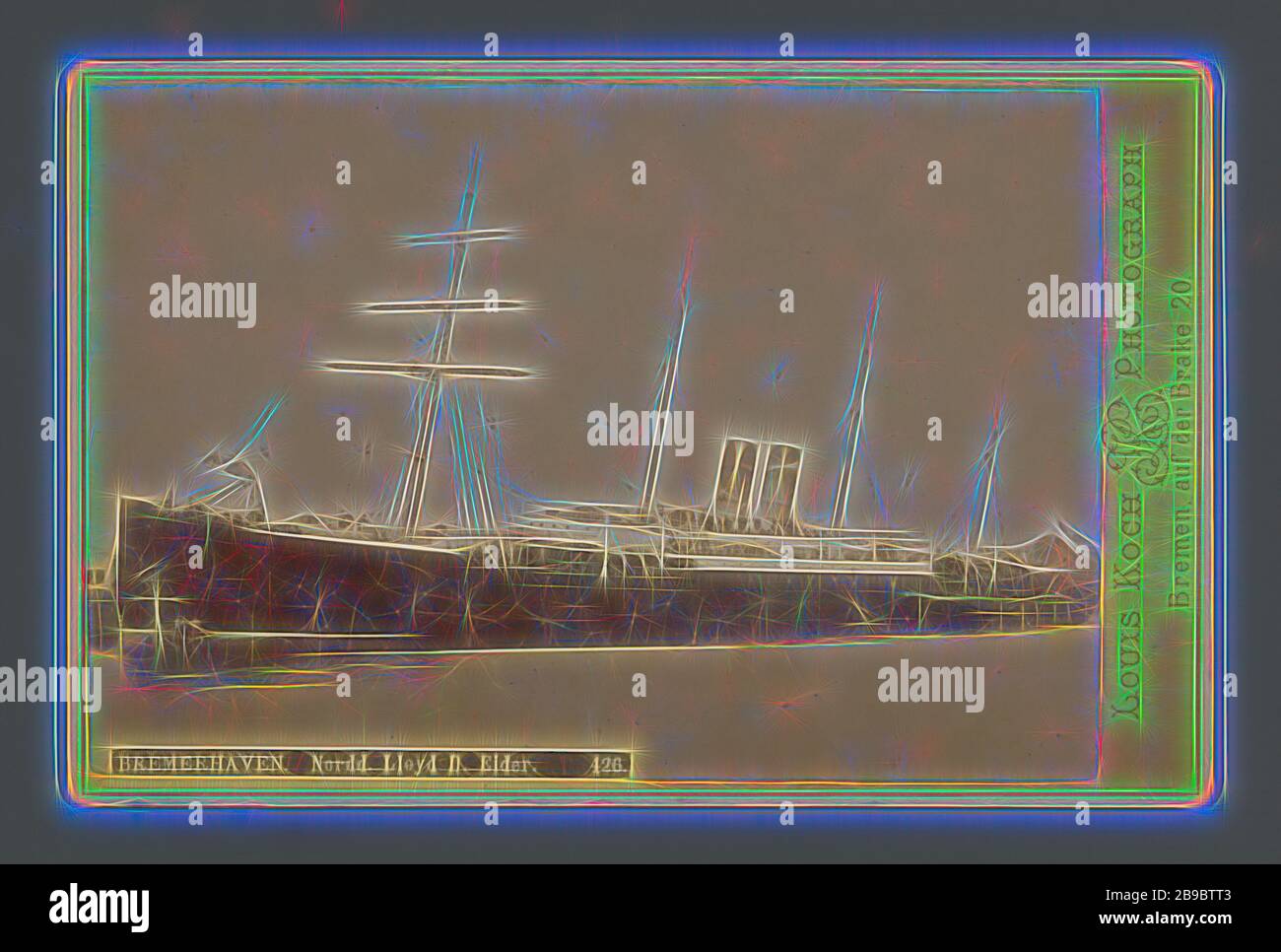 Ship in Bremerhaven Bremerhaven. Nordd. Lloyd D. Eider (title on object ...