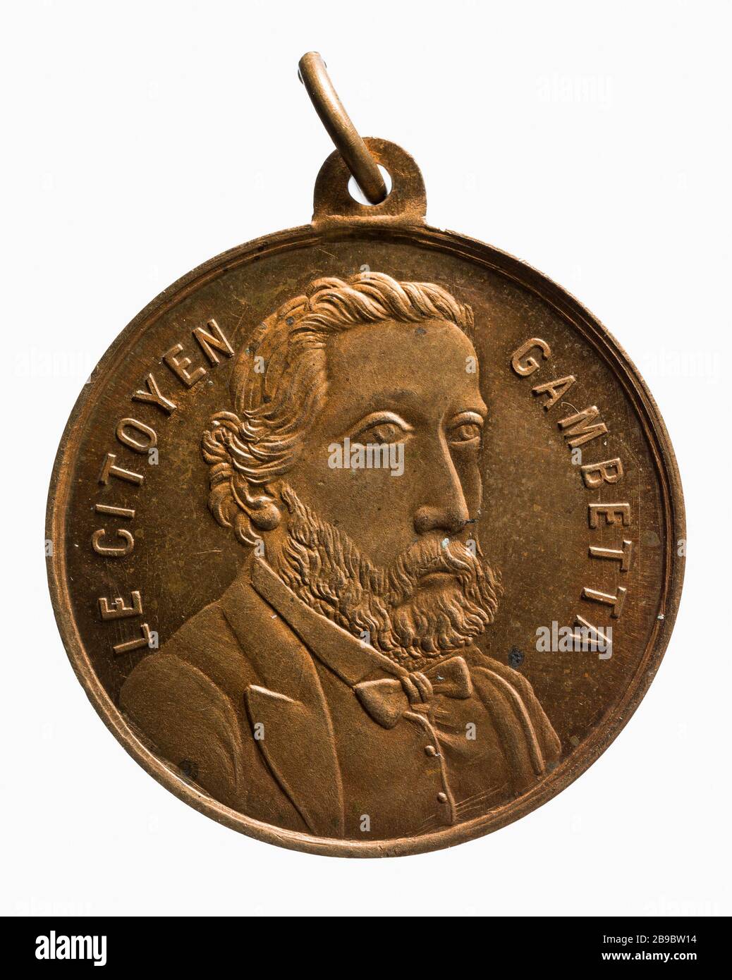 Leon Gambetta (1848-1882), member of the government of national defense ...