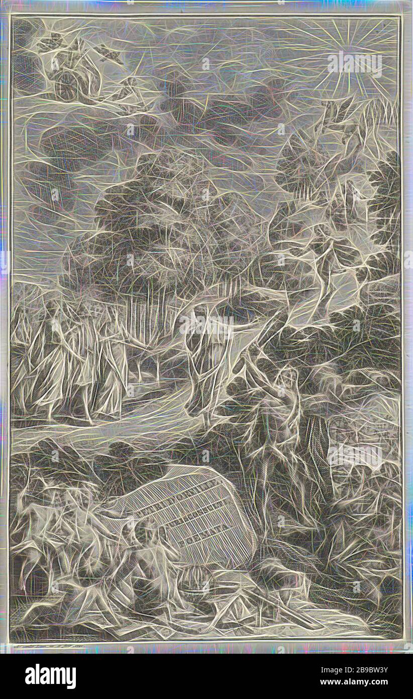 Apollo descends from the Parnassus Title page for: P. Orville, Poemata ...