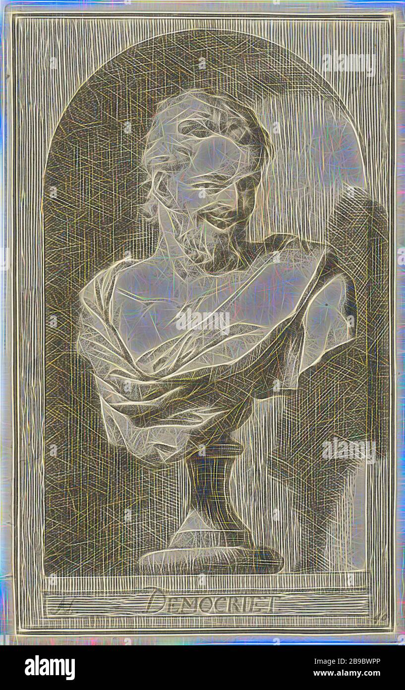 Bust of Democritus Democrit (title on object) One and forty pieces ...