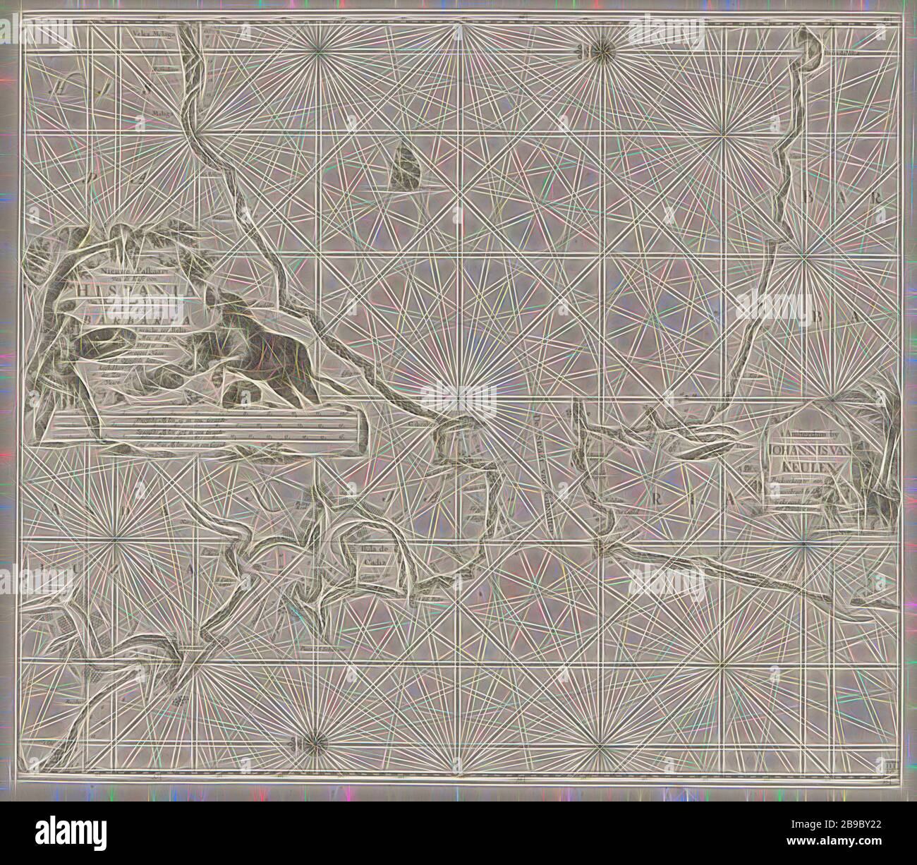 Nautical Map of the Strait of Gibraltar New Passport Card of the Coast ...