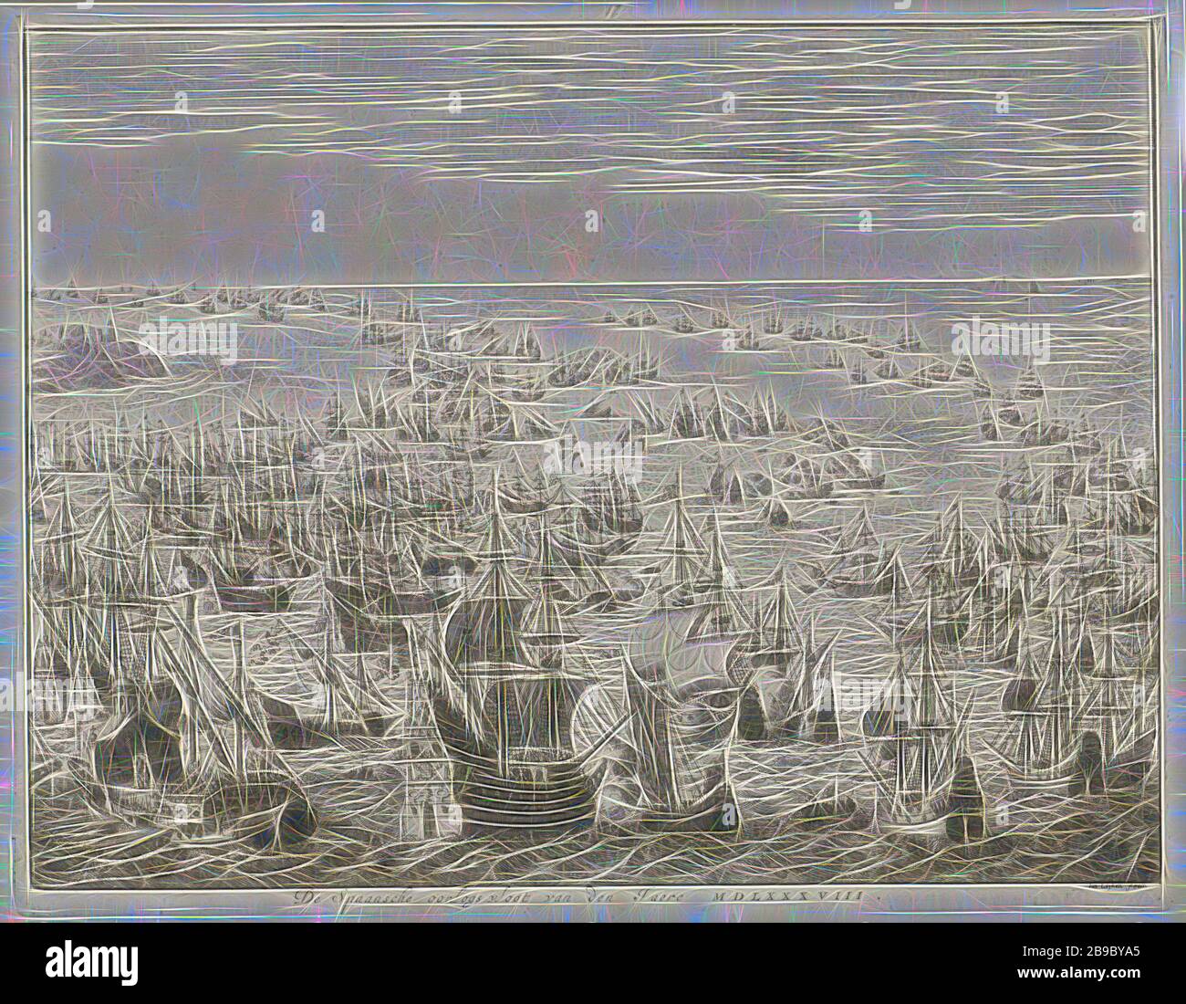 Downfall of the Spanish Armada, 1588 The Spanish war fleet of the Jaere ...