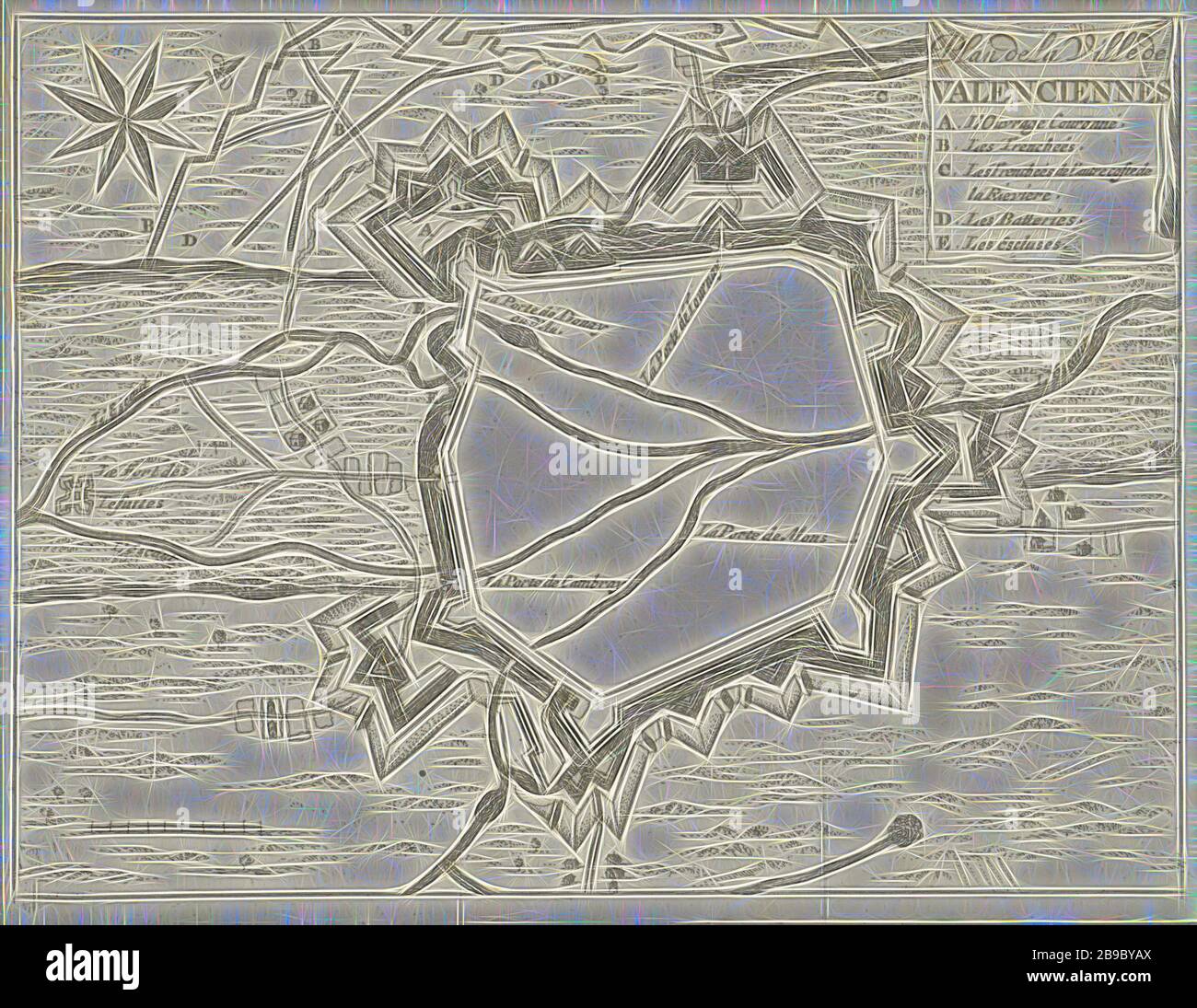 1673 1686 ville de valenciennes plan hi-res stock photography and ...