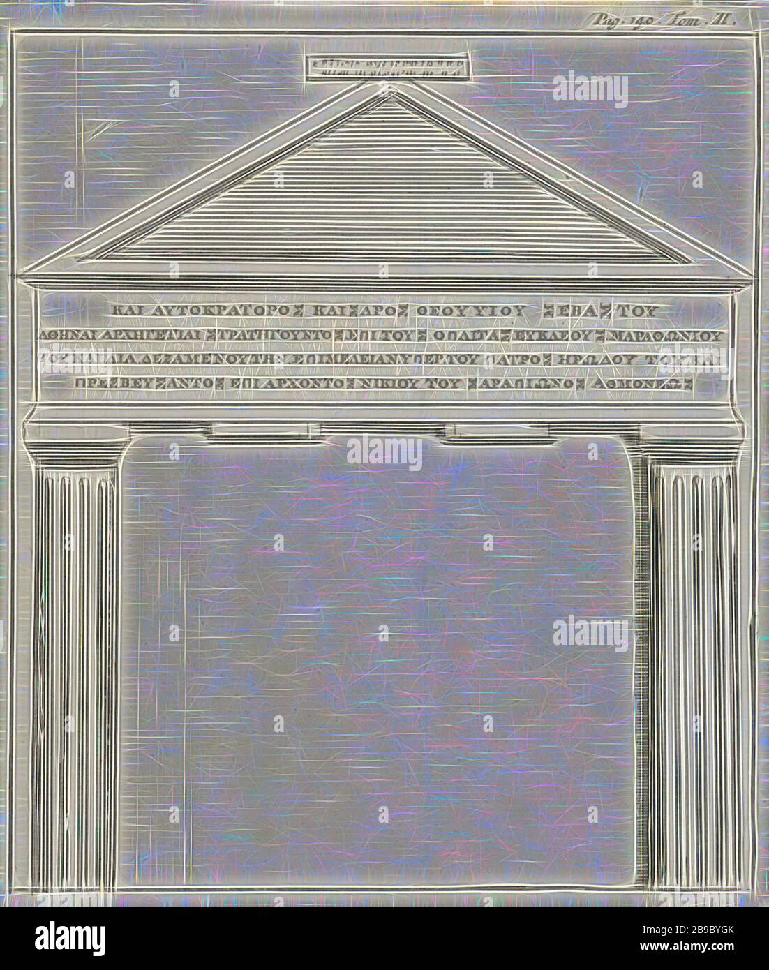 Roman gate in Athens, Print upper right: Pag. 140. Tom. II ...