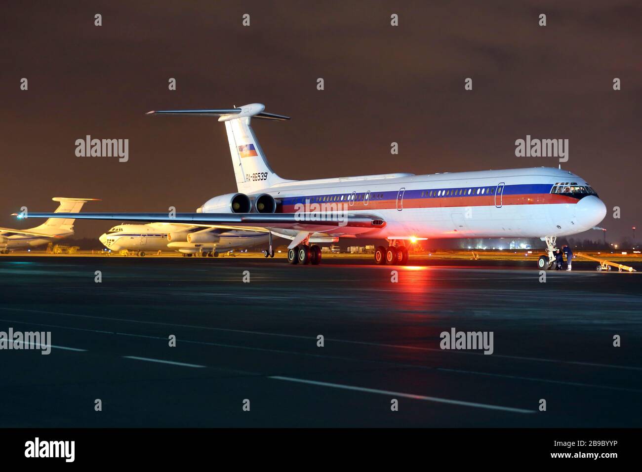 Ilyushin IL-62M airplane of the the Russian Air Force Stock Photo - Alamy