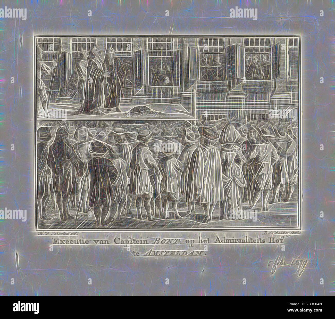 Execution of Captain Bont at Admiraliteits Hof in Amsterdam Execution ...