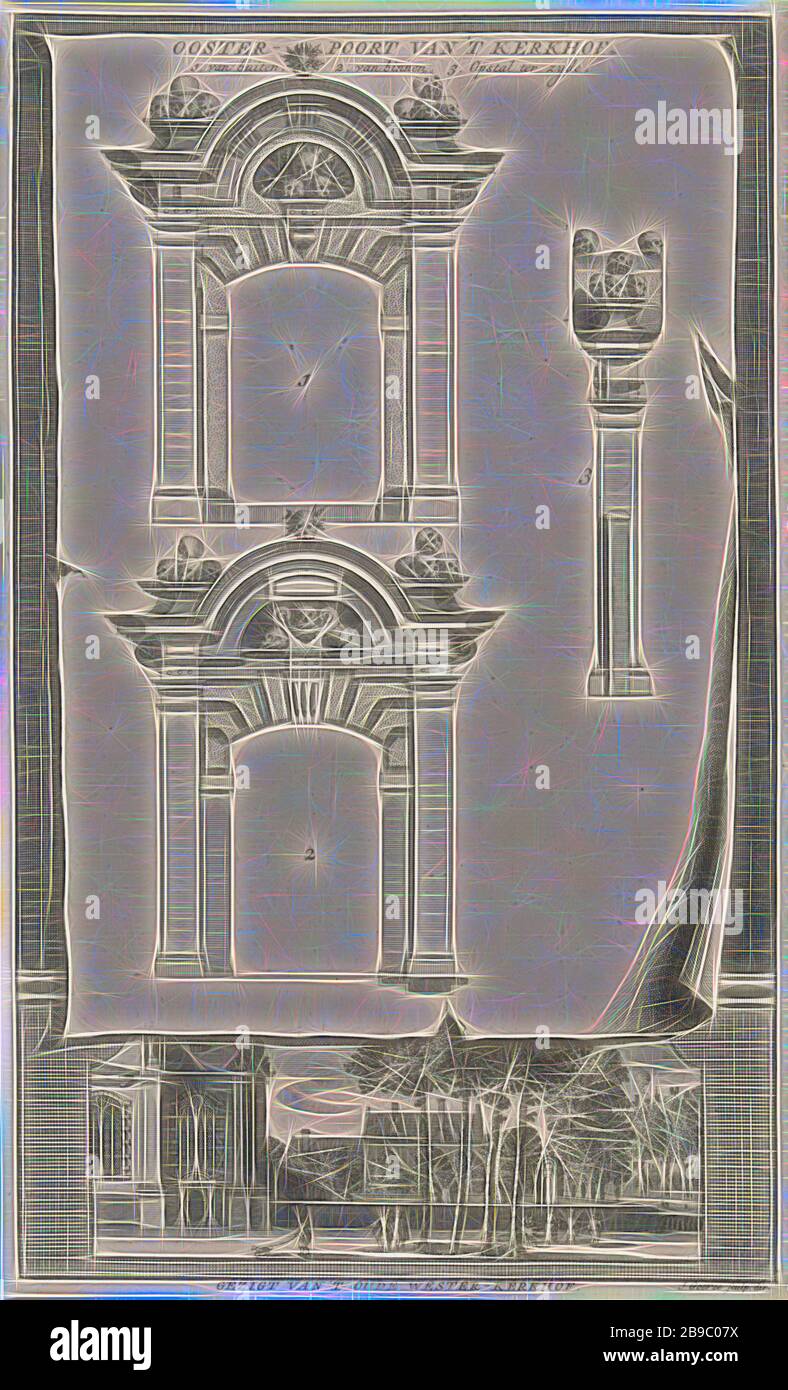 Eastern gate of the cemetery of the Amsterdam Westerkerk, The eastern ...