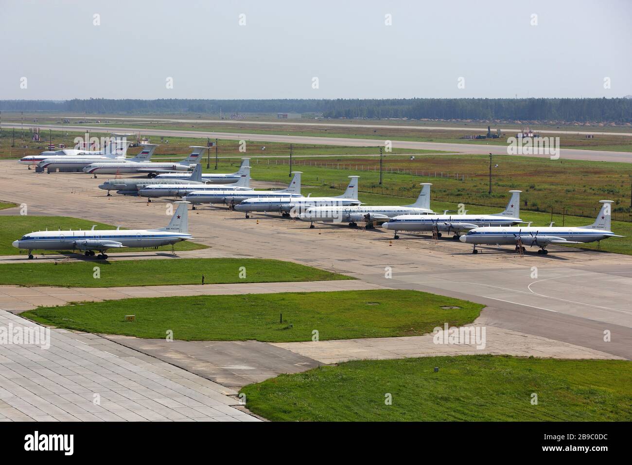 Ilyushin IL-22 communication plane of the Russian Air Force Stock Photo ...