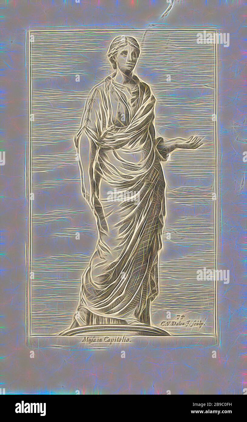 Statue of muse at the Capitol in Rome Musa in Capitolio (title on ...