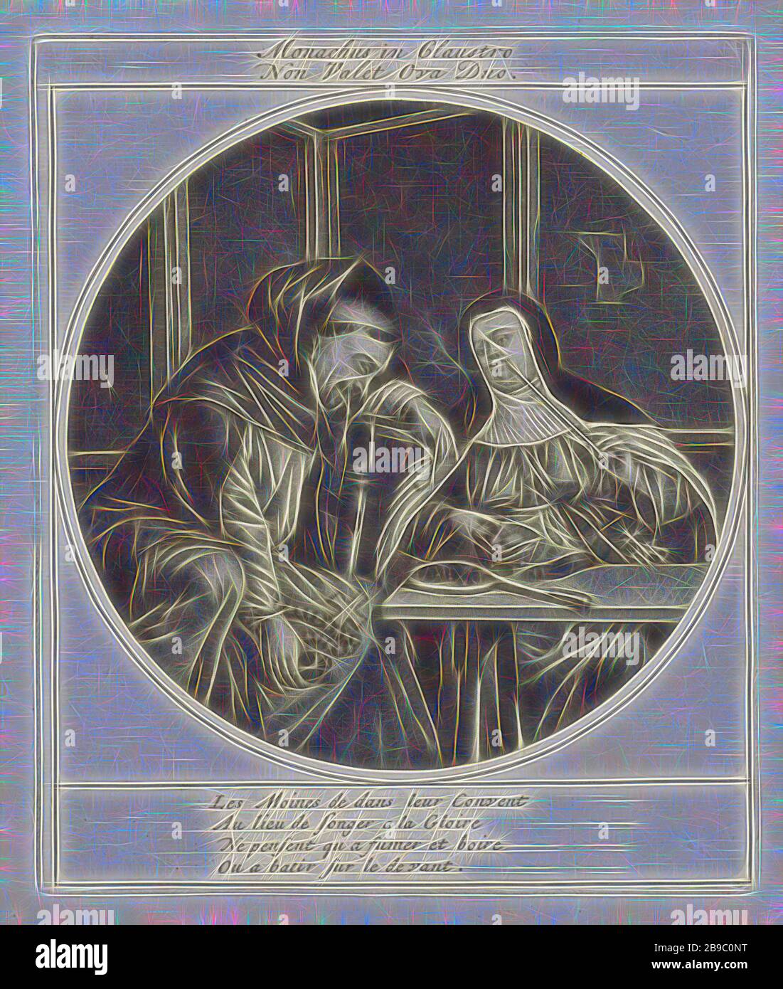 Drunk monk and smoking nun Monachus in Glaustro / Non Valet Ova Duo ...