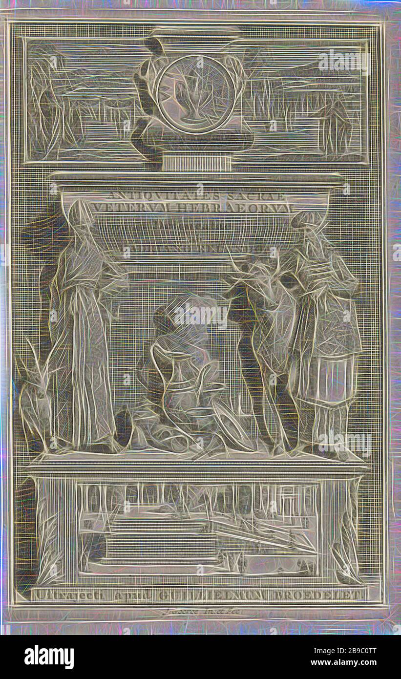 Hebrew priests on a pedestal Title page for Hadrian Relandus ...