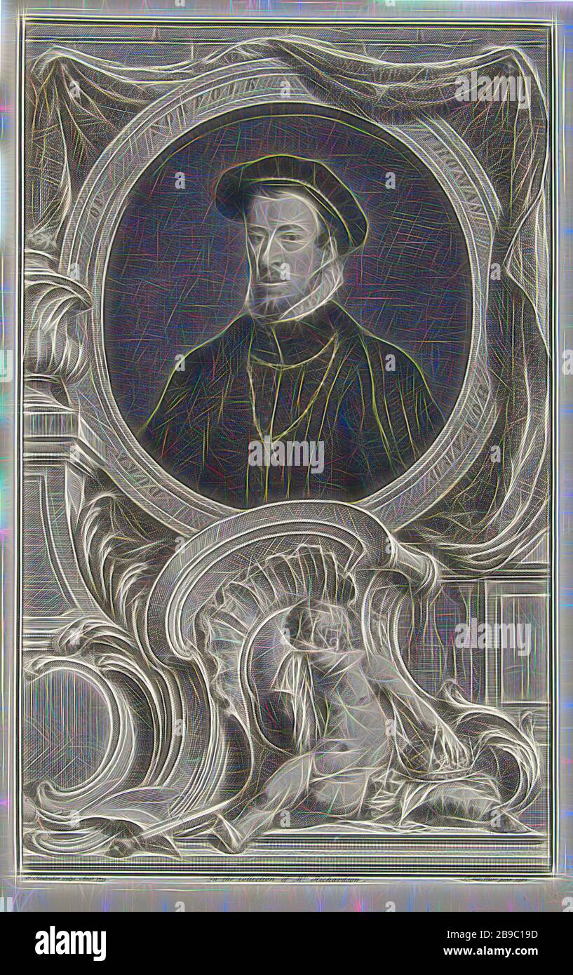 Portrait of Thomas Howard, 4th Duke of Norfolk, with a grieving putto ...