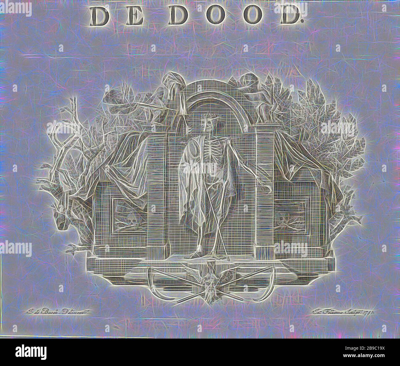 Vignette with the personification of Death Death (title on object ...