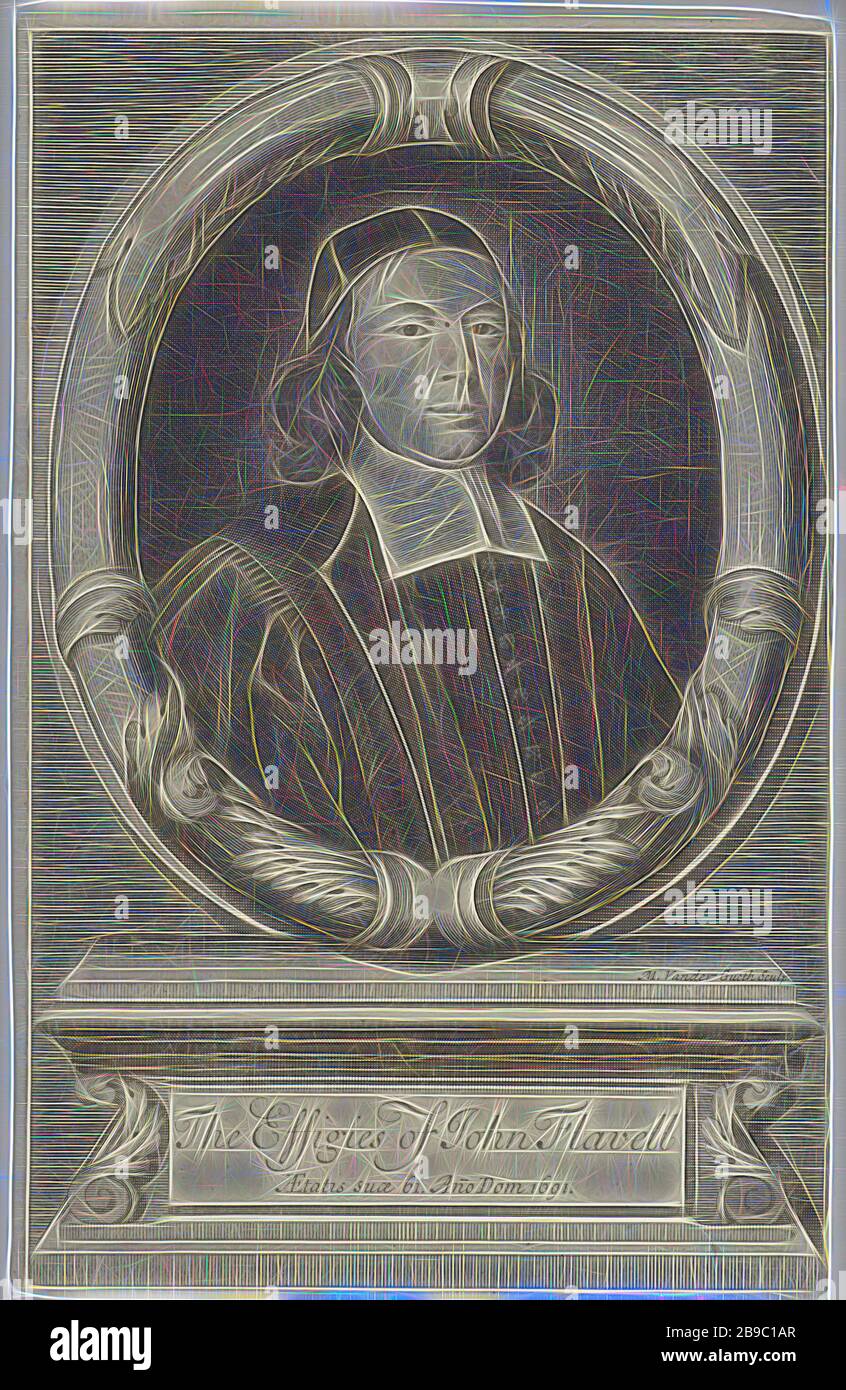 Portrait of John Flavel, Bust Portrait of John Flavel in a Gown, with a ...