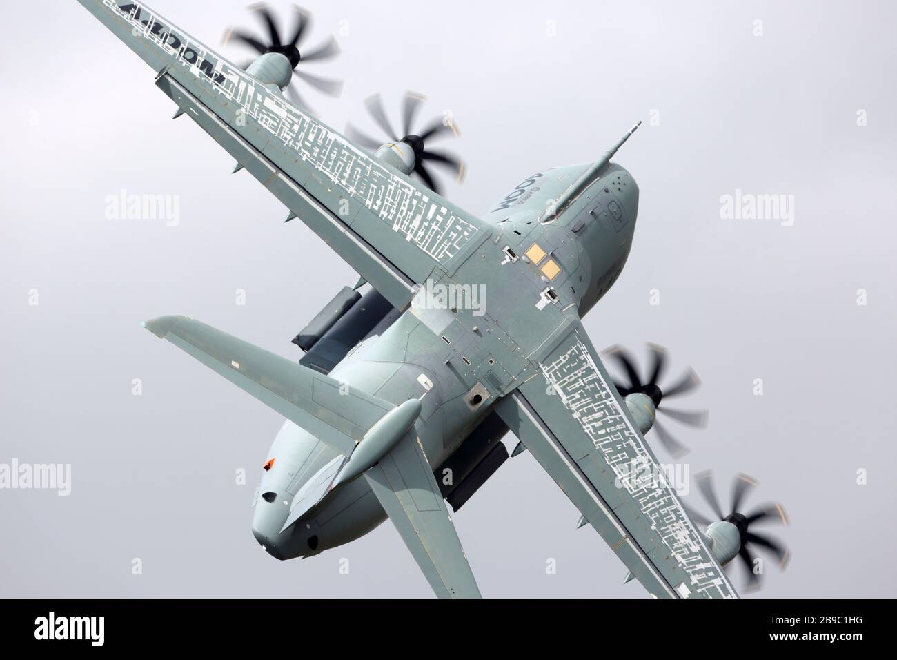 Airbus A400M military transport airplane taking off Stock Photo - Alamy