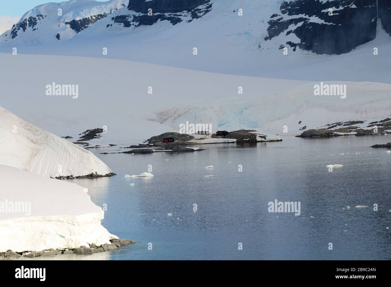 The abandoned British base at Port Lockroy, now a museum and post ...