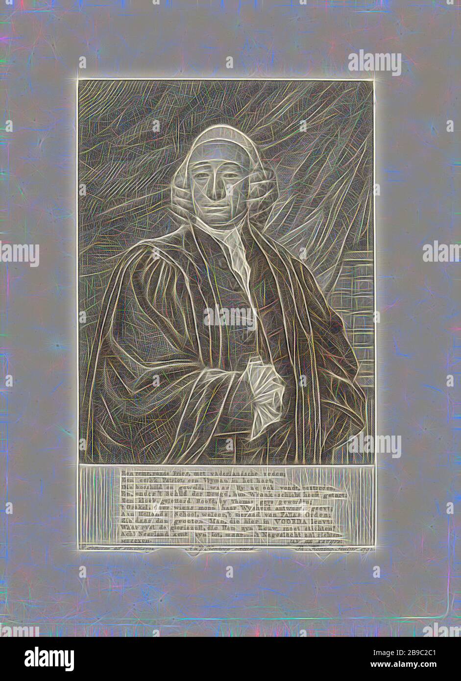 Portrait of Bavius Voorda, Half-length portrait of Bavius Voorda ...