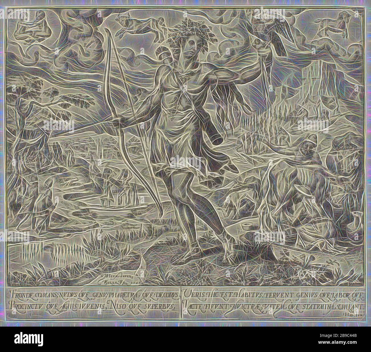 Spring The four seasons (series title), In the foreground the ...