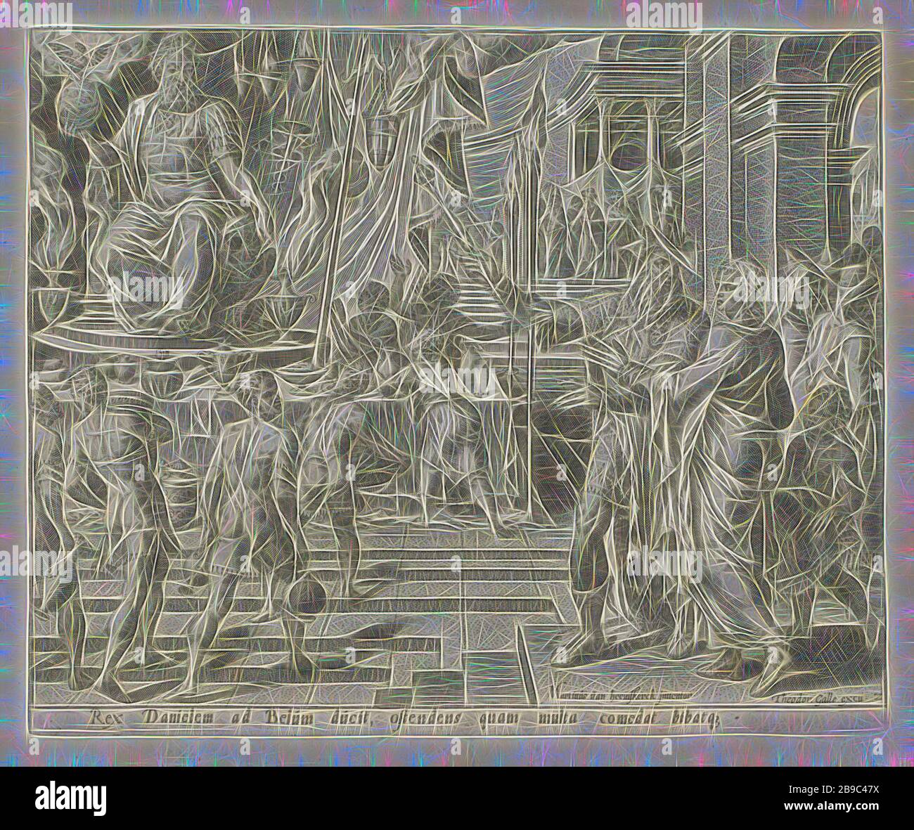 King Cyrus shows Daniel the statue of the god Bel Van den Bel and den ...