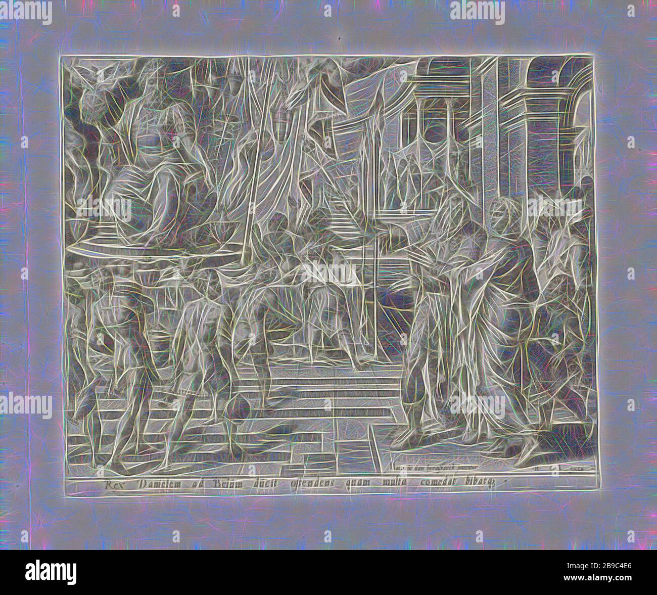 King Cyrus shows Daniel the statue of the god Bel History of Daniel ...