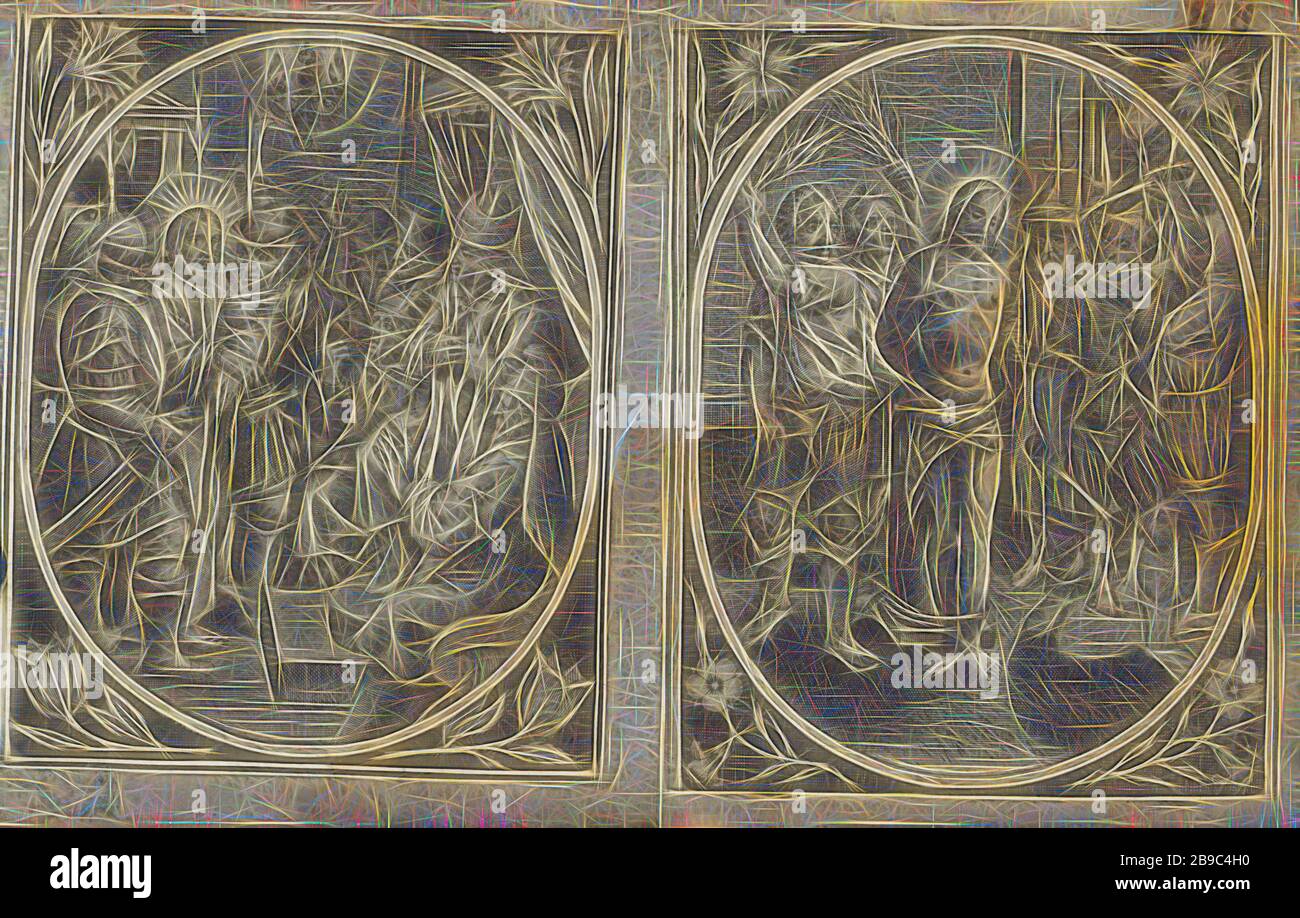 Christ before Caiaphas Passion of Christ (series title), Soldiers take ...