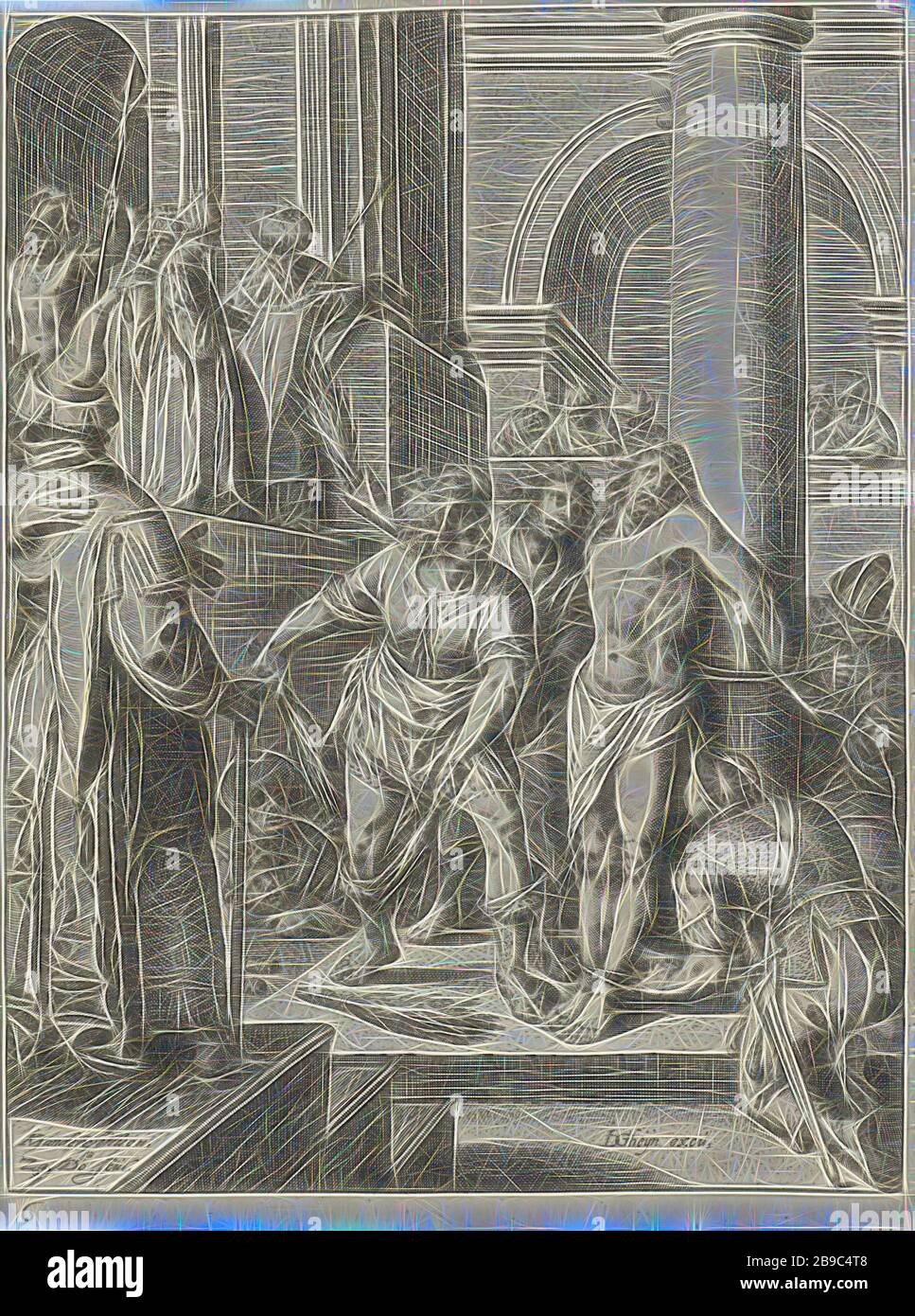 Flagellation of Christ Passion of Christ (series title), Christ is tied ...
