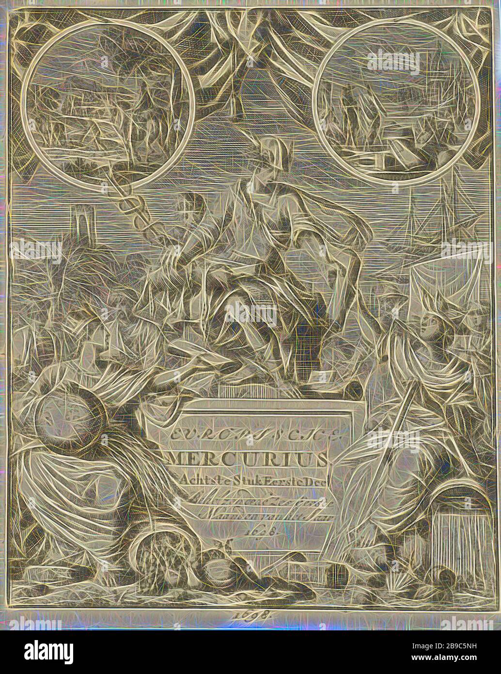 Mercury hands Shipping a rolled up card Title page for: European ...