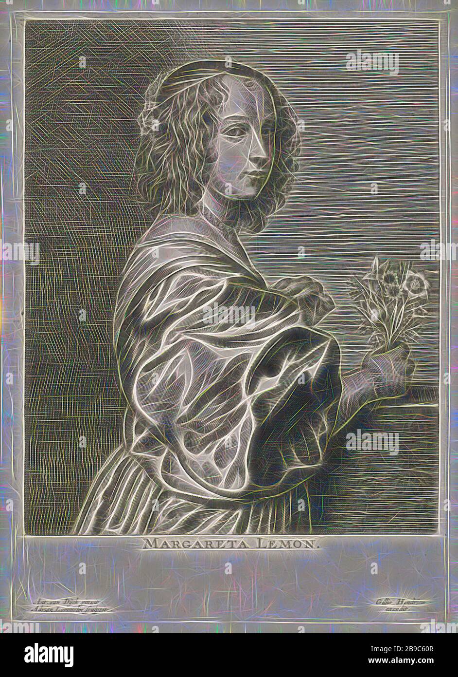 Portrait of Margaret Lemon, model and mistress of the painter Anthony ...