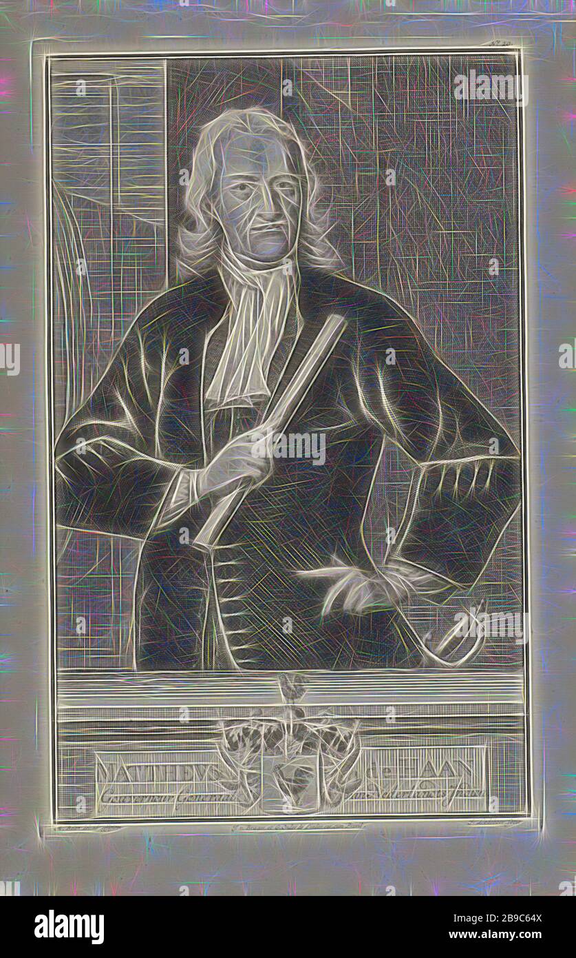 Portrait of Mattheus de Haan, Portrait in half from the front of ...