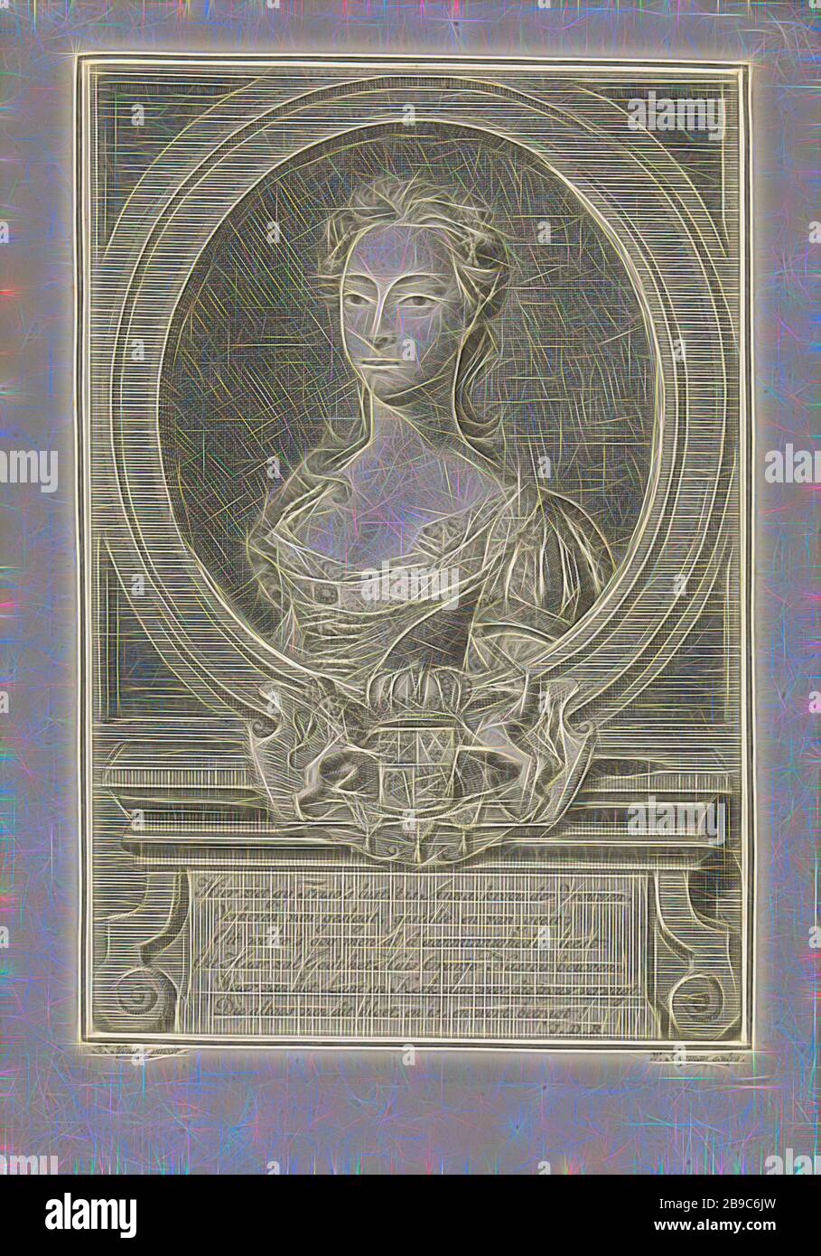 Portrait of Anna of Hanover, Princess of Orange-Nassau, Bust portrait ...