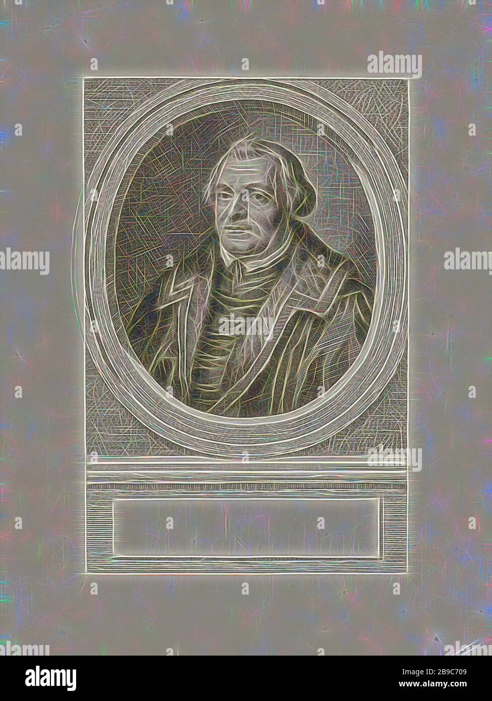 Portrait of Martin Luther, Bust to the left of Martin Luther in an oval ...