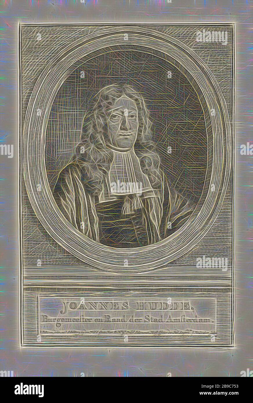 Portrait of Johannes Hudde, Portrait of the Amsterdam Mayor and Council ...