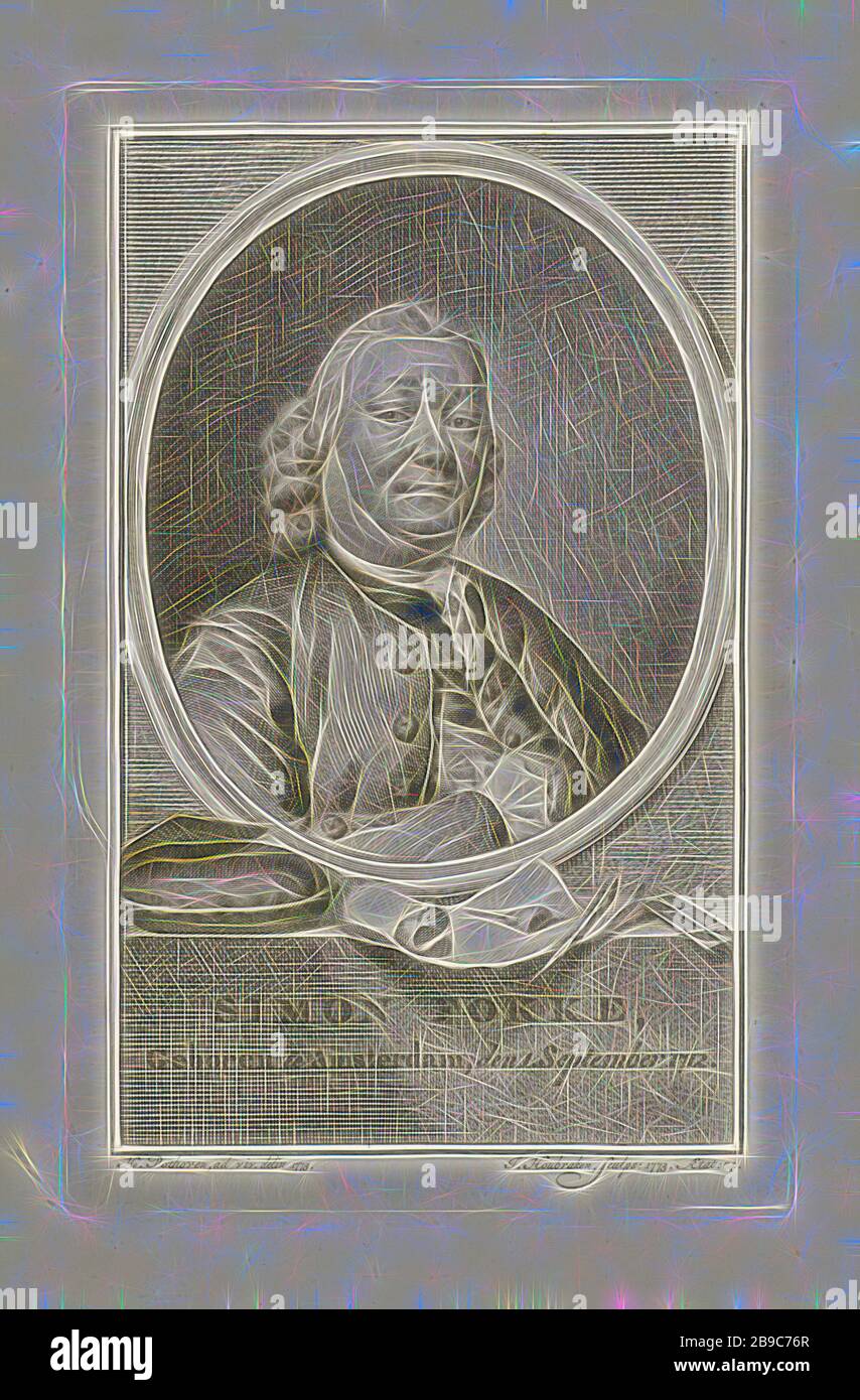 Portrait of Simon Fokke Simon Fokke (title on object), Portrait of the ...