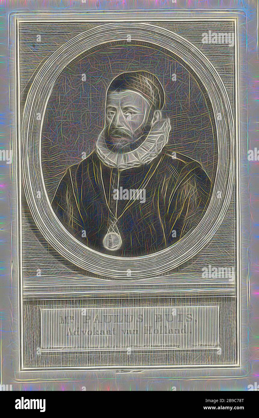 Portrait of Paulus Buys Mr. Paulus Buis (title on object), bust to the ...