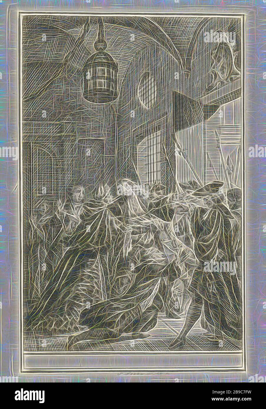 Four prisoners under the supervision of shooters, Four handcuffed ...