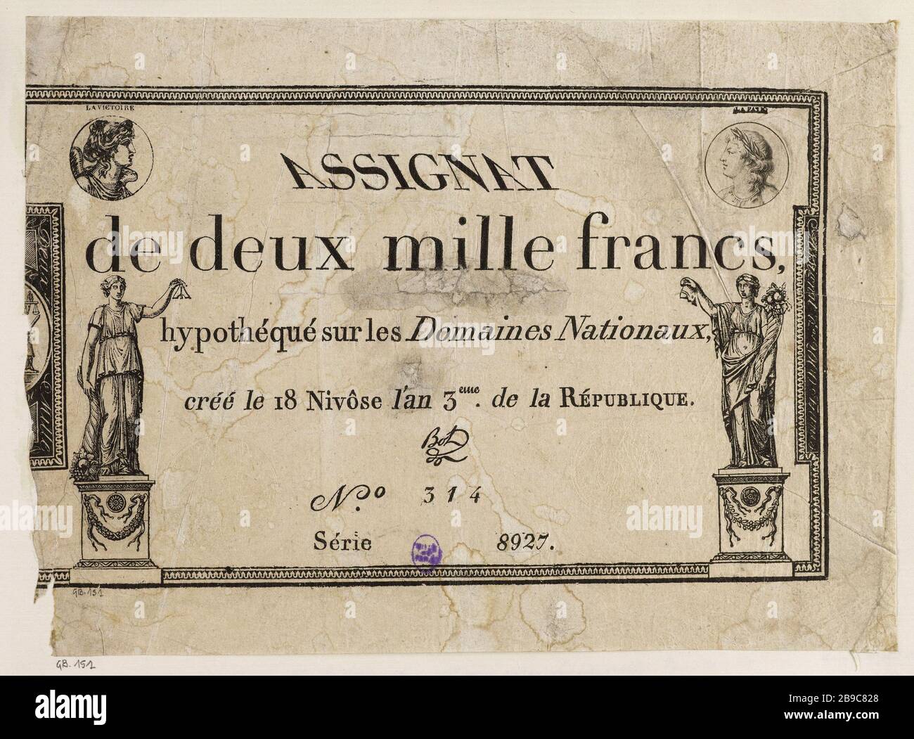 Assignat de 2000 francs hi-res stock photography and images - Alamy