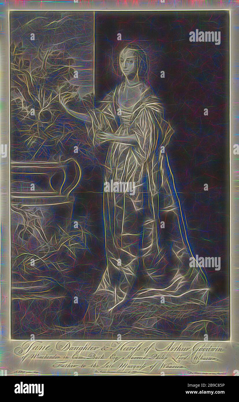 Portrait of Jane Goodwin, Jane Goodwin, only daughter of Arthur Goodwin ...