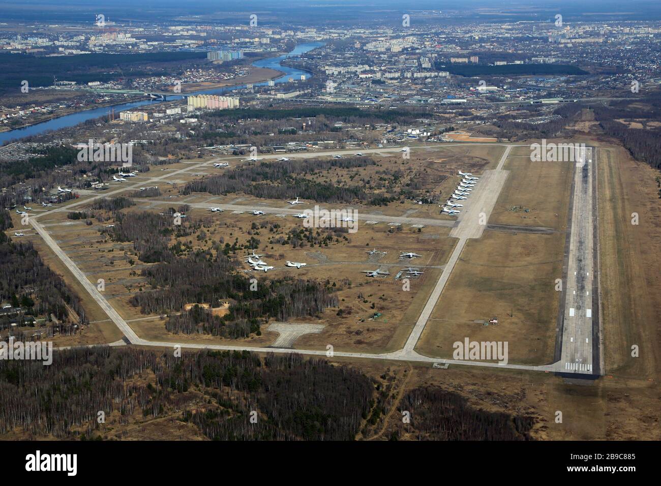 Aerial photography airport overview hi-res stock photography and images ...