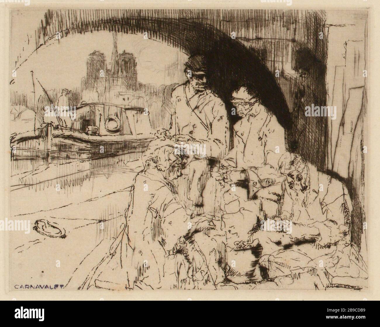 Tramps under a bridge (dummy title) |. The cries of Paris (as a whole ...