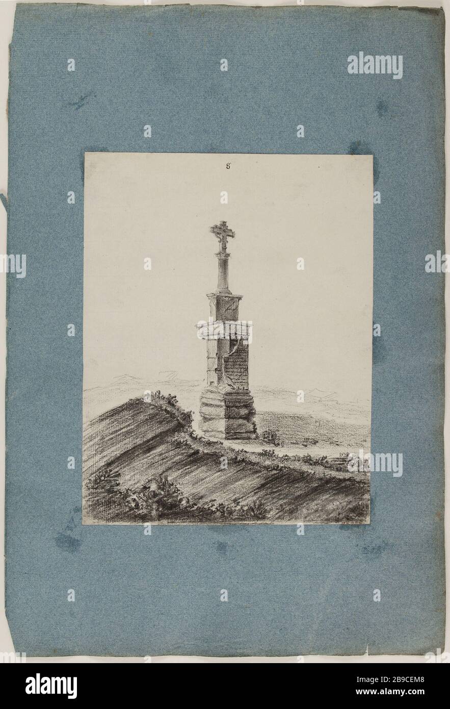 Calvary 8 Claude-Louis Bernier (1755-1830). Calvaire 8. Pierre noire ...