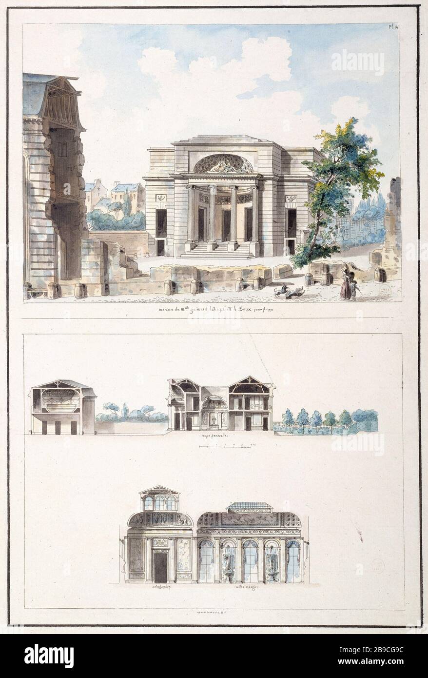 HOUSE BUILT BY MR MISS GUIMARD LEDOUX Prieur. "Maison de Mademoiselle ...