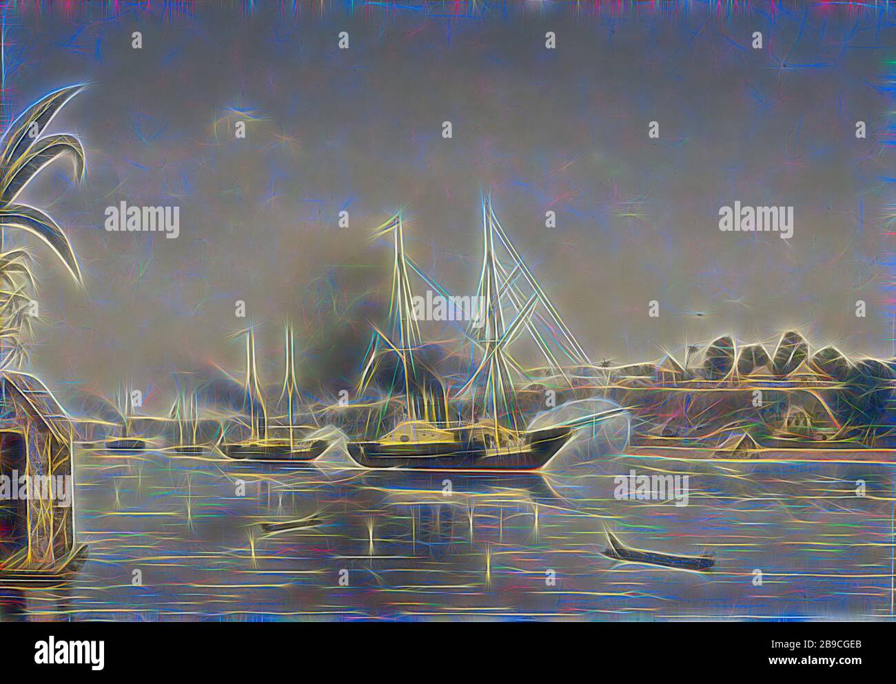 The shooting of the Kraton of the Sultan of Djambi by the government ...