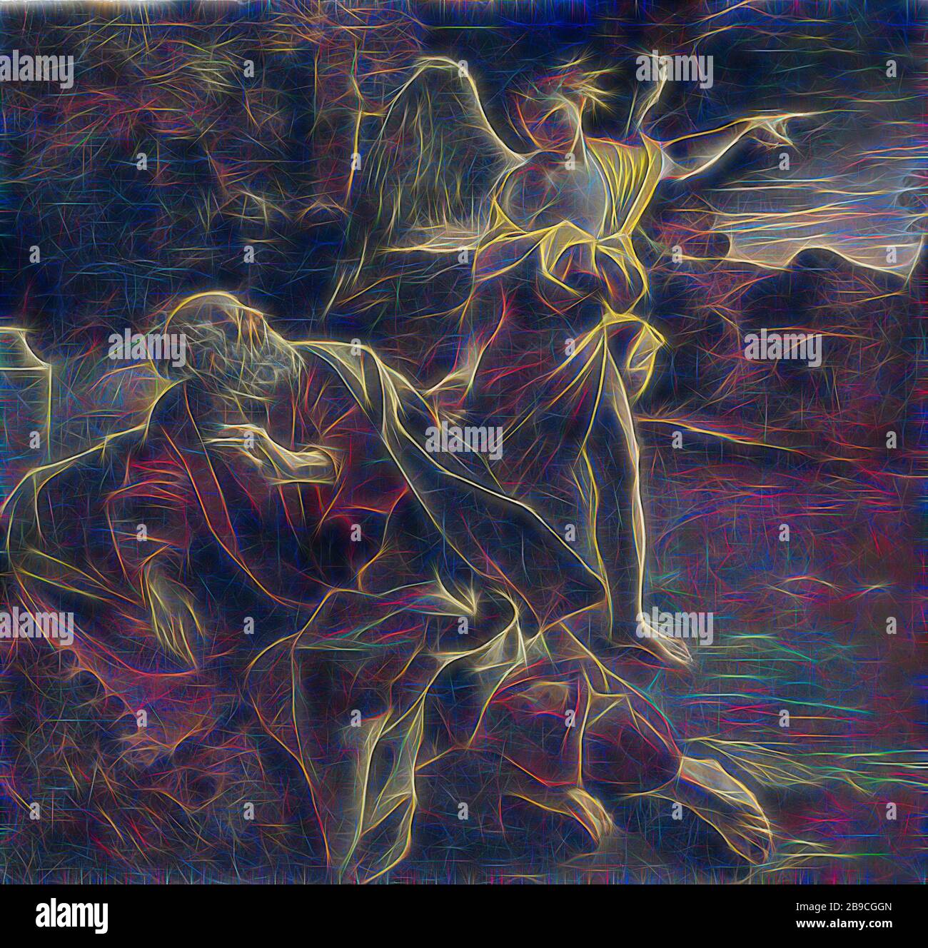 The Prophet Elijah Awakened in the Desert Angel, Elijah the prophet ...