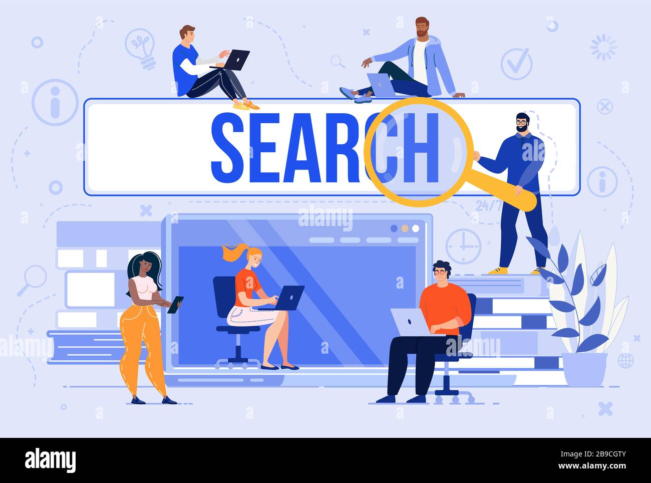 Internet search consumer Stock Vector Images - Alamy