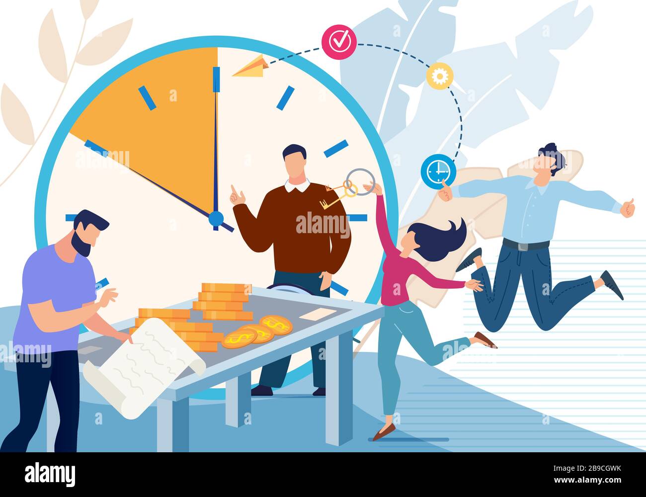 Business Team Financial Success Vector Concept Stock Vector Image & Art ...