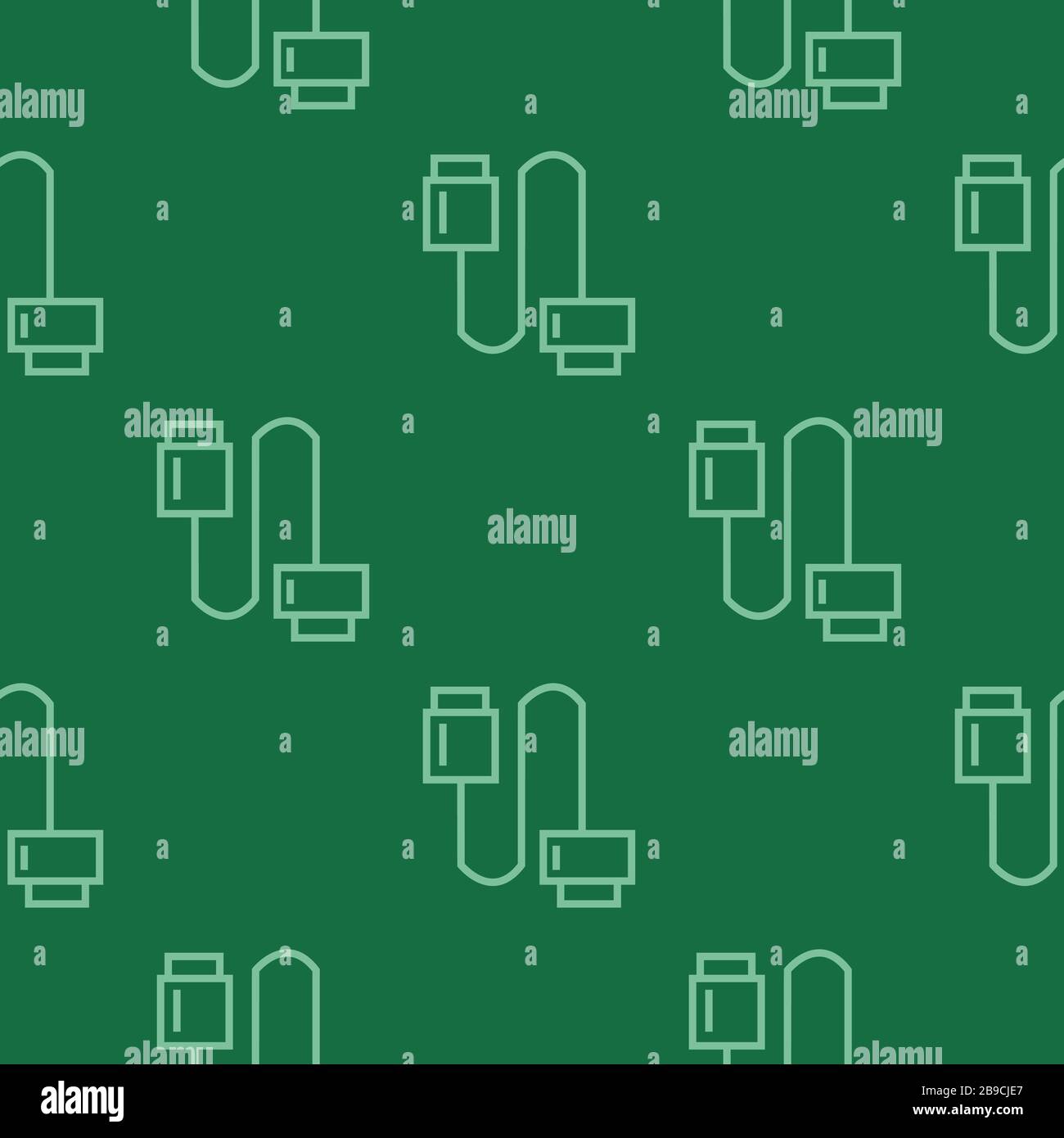 Connecting cable. Abstract seamless background - green color Stock ...